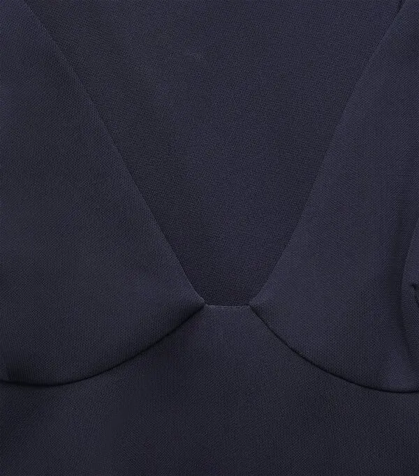 Stella McCartney Georgette Ruffled Asymmetric Gown
