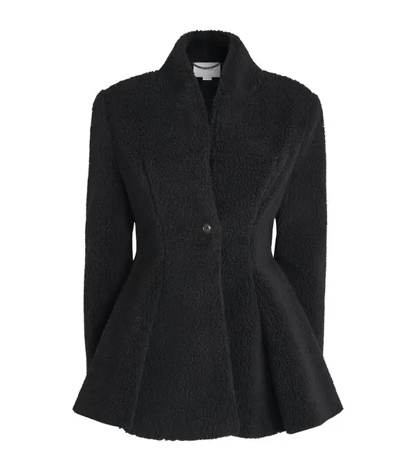 Stella McCartney Plush Peplum Jacket
