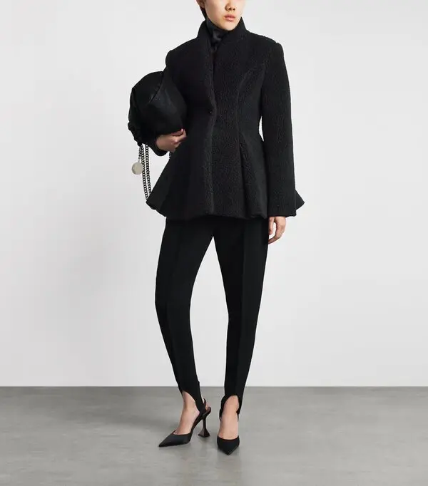 Stella McCartney Plush Peplum Jacket