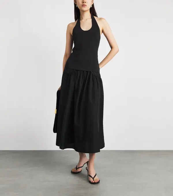 Theory Ribbed Halterneck Top