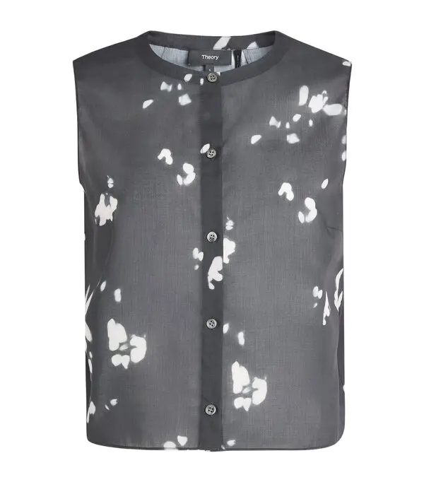 Theory Shell Printed Top