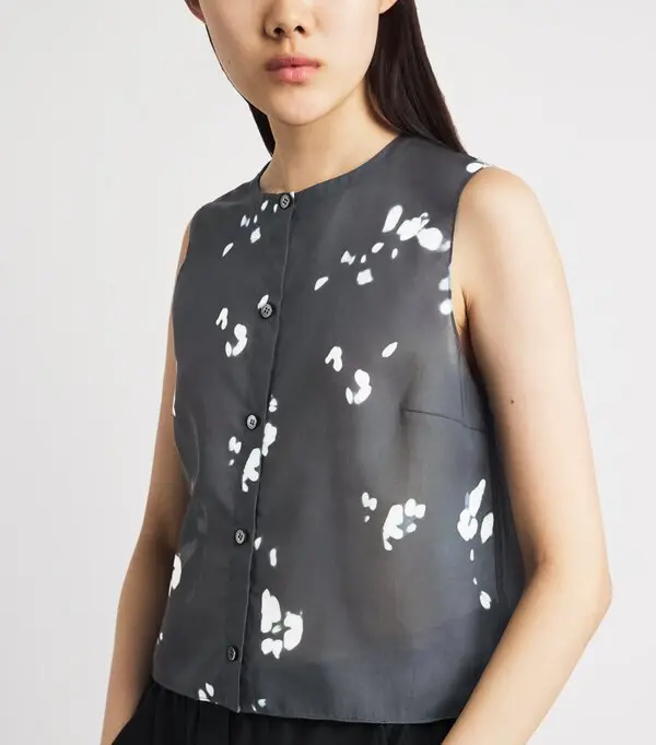 Theory Shell Printed Top