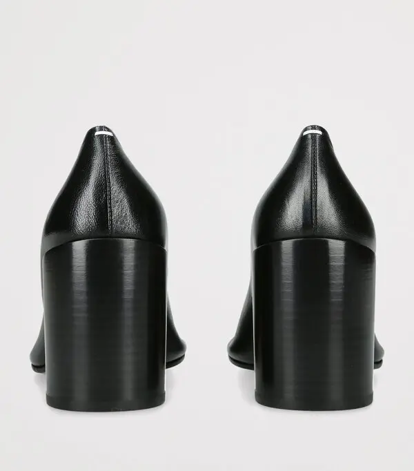 MAISON MARGIELA Leather Piped Heeled Pumps 85