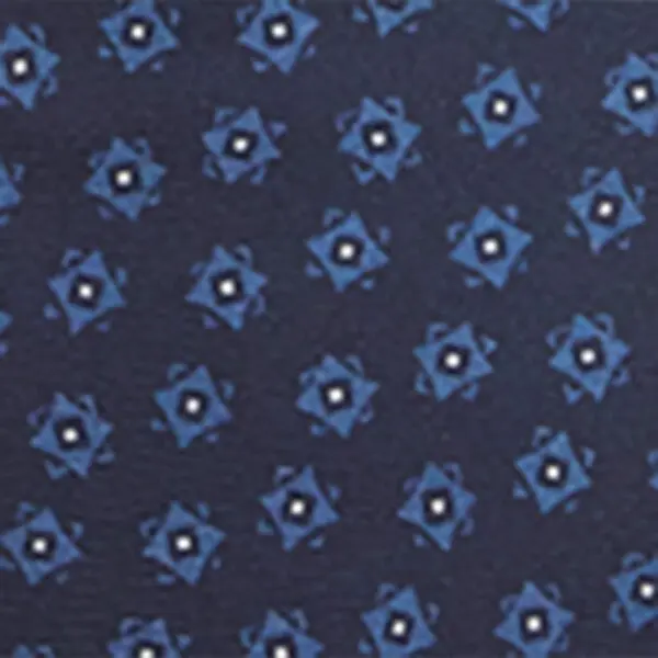Ralph Lauren Purple Label Mulberry Printed Silk Tie - Navy