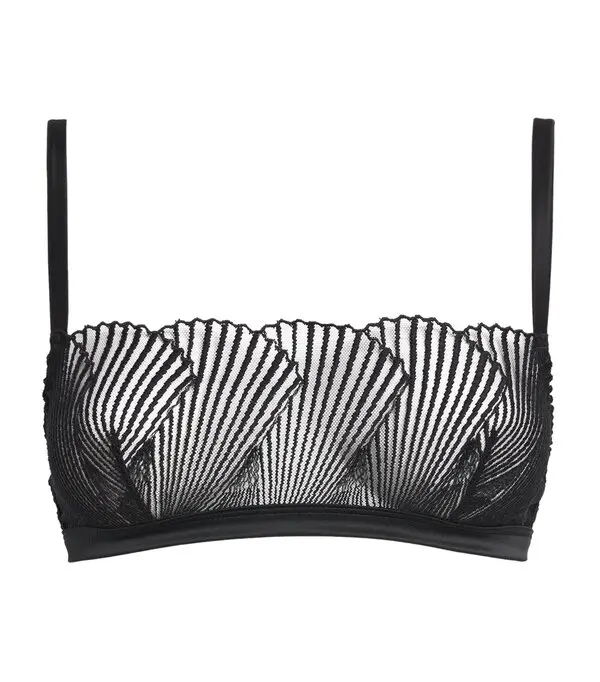 COCO DE MER Athena Bandeau Bra - Black