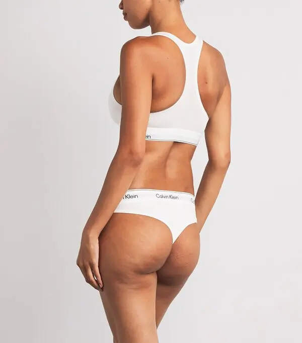 Calvin Klein Cotton-blend Icon Unlined Bralette