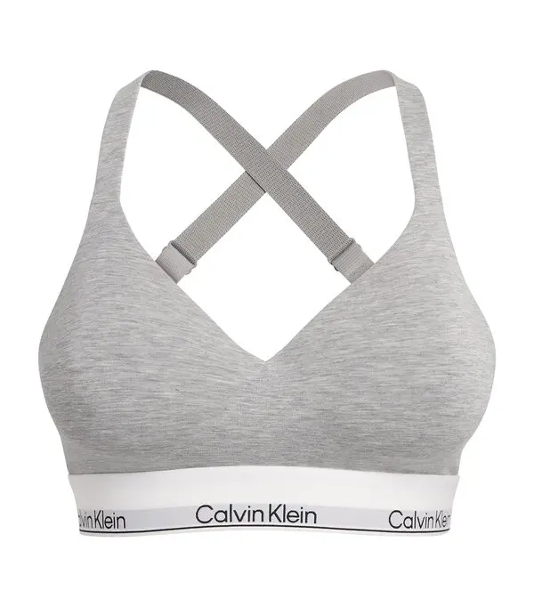Calvin Klein Icon Lined Bralette - Grey