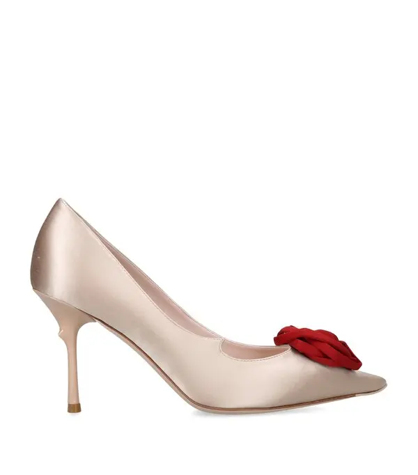 ROGER VIVIER Satin Rose Pumps 85