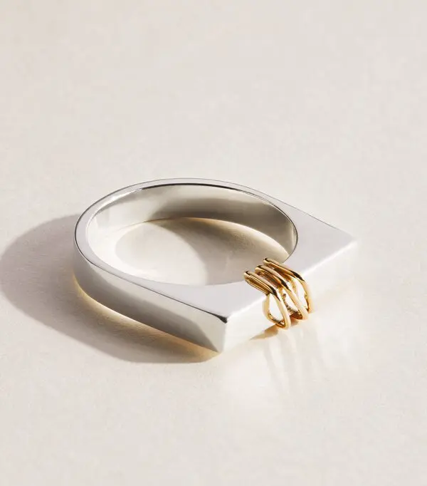 FYR Sterling And Yellow Gold Blaze Ring