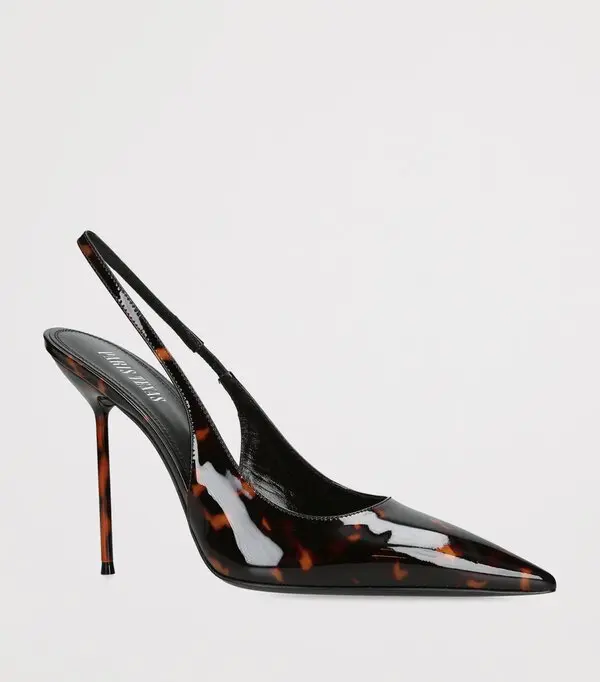 Paris Texas Patent Leather Lidia Slingback Pumps 105 - Brown