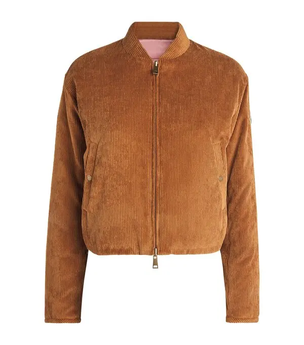 Moncler Down Reversible Blageon Bomber Jacket - Beige