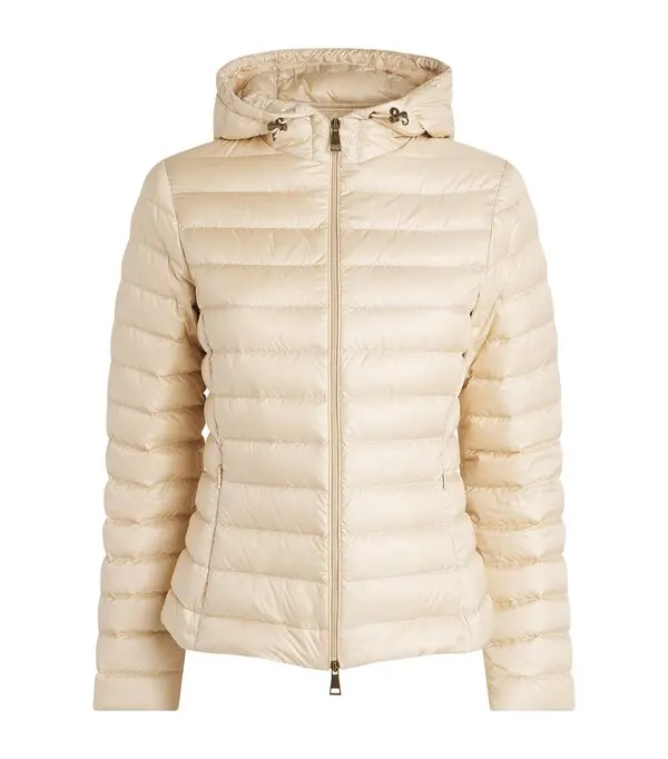 Moncler Down Quilted Igelhood Jacket - Beige