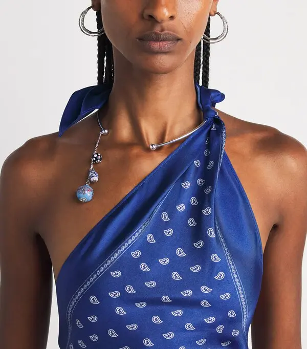 Christopher Esber Silk Bandana Tie Top