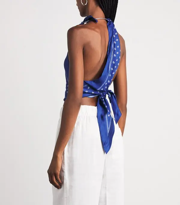 Christopher Esber Silk Bandana Tie Top