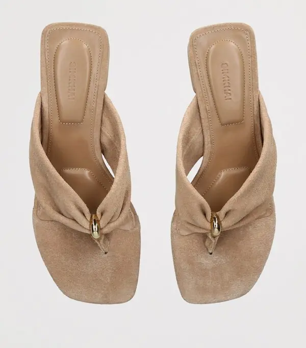 Simkhai Suede Stella Heeled Mules 50