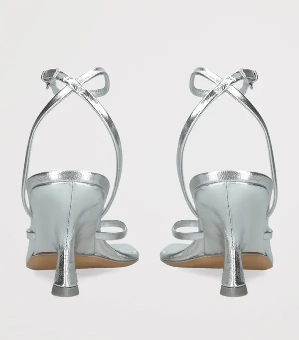 Simkhai Metallic Leather Kelsey Heeled Sandals 75