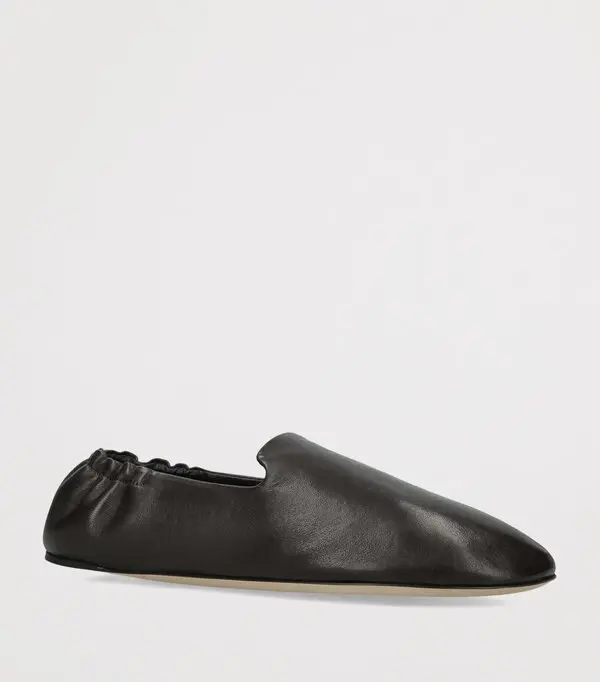 THE ROW Casa Leather Slippers