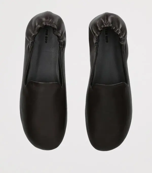 THE ROW Casa Leather Slippers