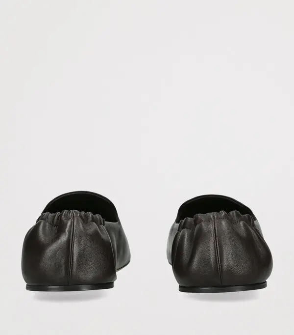 THE ROW Casa Leather Slippers