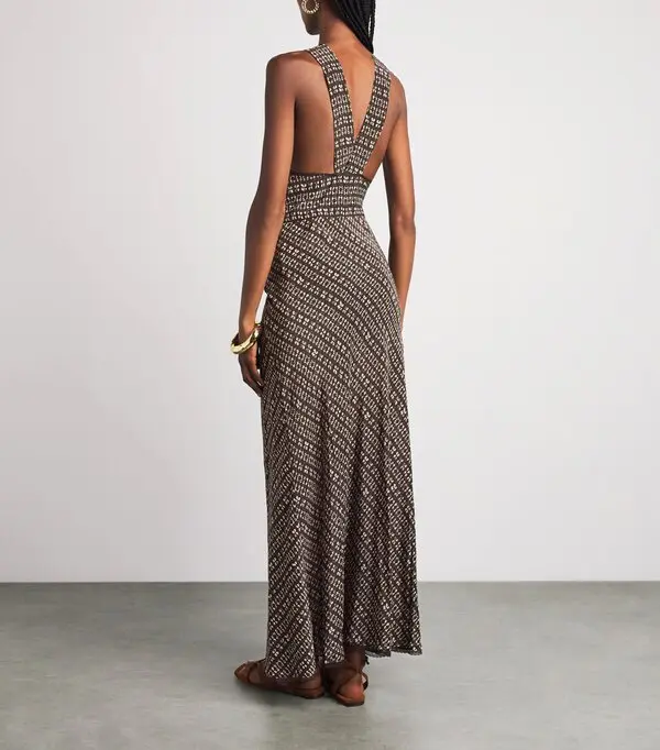 SIR. Astrid Printed Lace Maxi Dress
