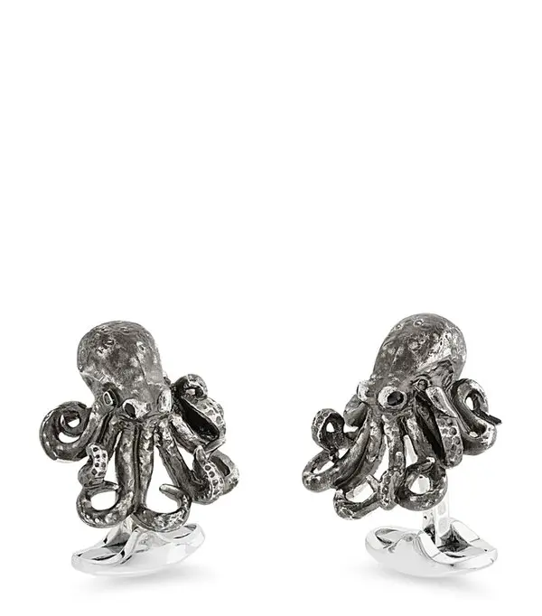 DEAKIN & FRANCIS Sterling Silver Octopus Cufflinks