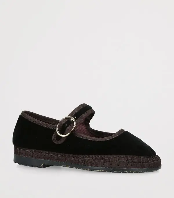 FLABELUS Velvet Sethe Mary Janes