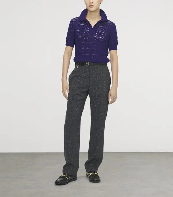 Alexander McQueen Crochet-skull Polo Shirt