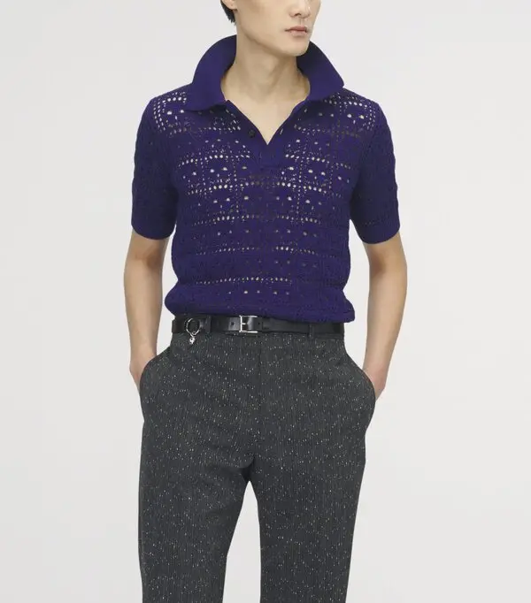 Alexander McQueen Crochet-skull Polo Shirt