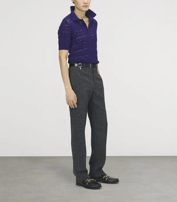Alexander McQueen Crochet-skull Polo Shirt
