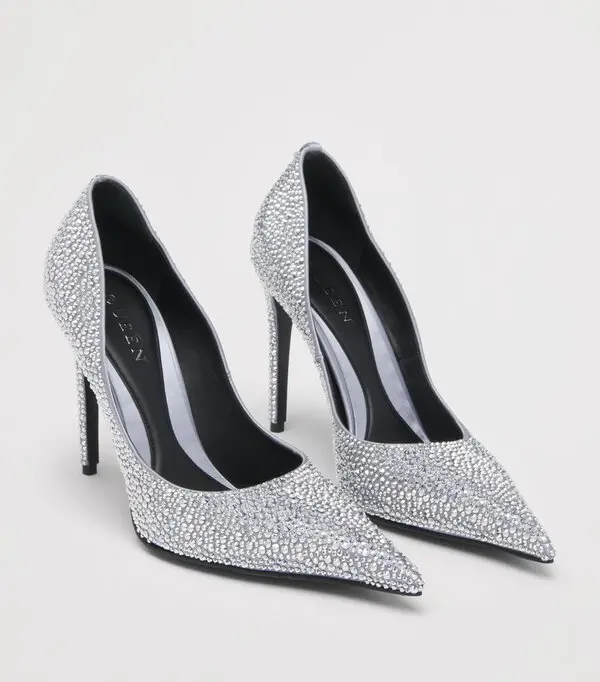 Alexander McQueen Crystal-embellished Skull Pumps 105