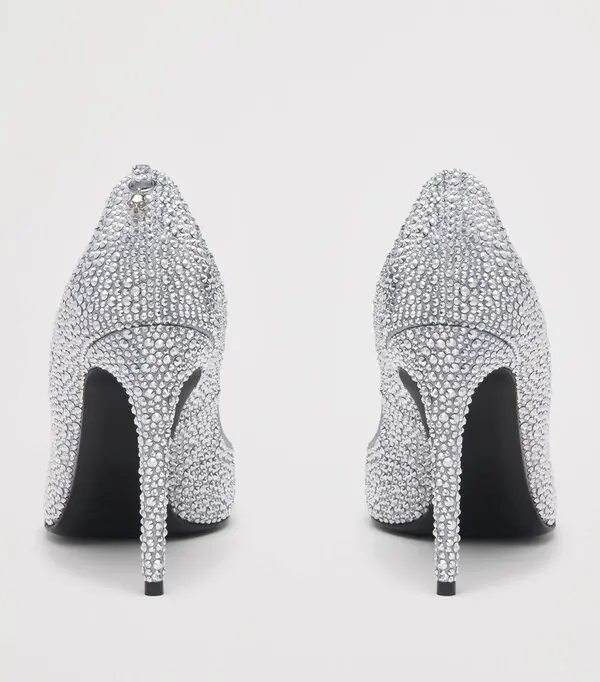 Alexander McQueen Crystal-embellished Skull Pumps 105