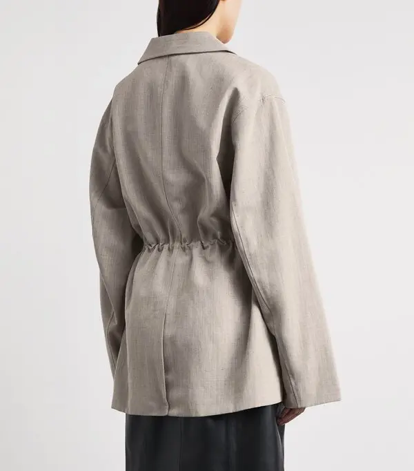ST. AGNI Drawstring Blazer