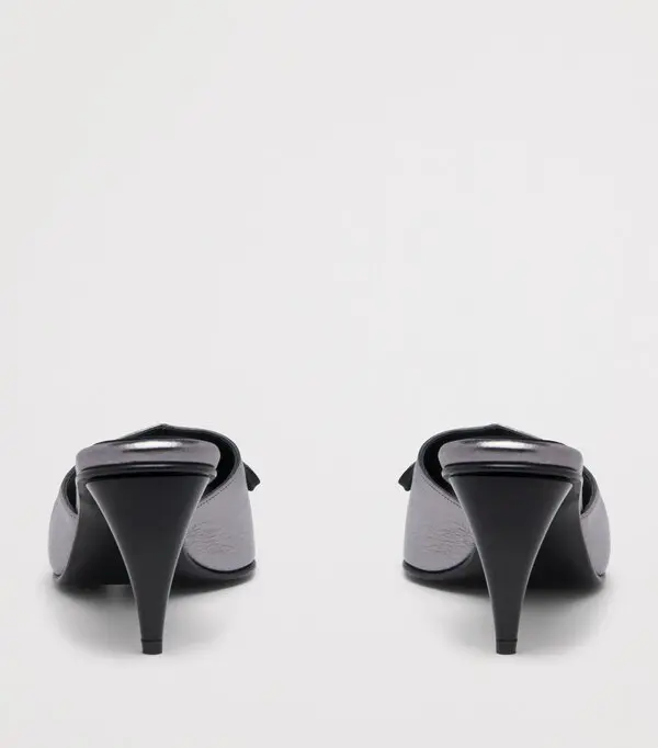 Alexander McQueen Leather Lexie Heeled Mules 70