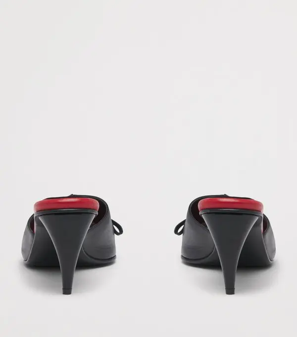 Alexander McQueen Leather Lexie Heeled Mules 70