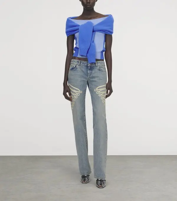 Alexander McQueen Wool Layered Boat-neck Sweater