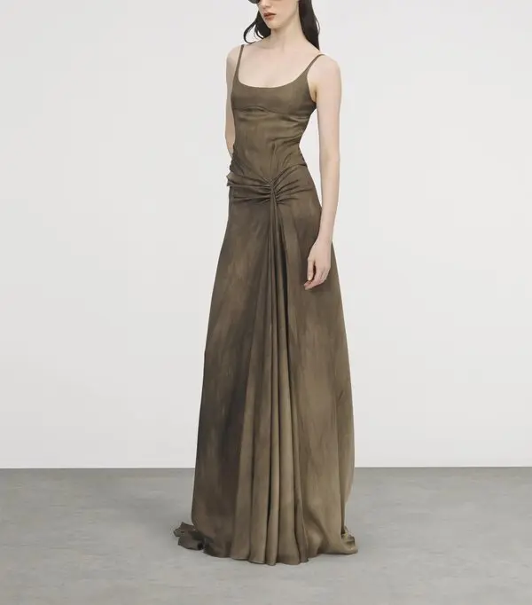 Alexander McQueen Asymmetric Gathered Gown
