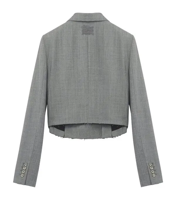 Alexander McQueen Cropped Double-breasted Blazer