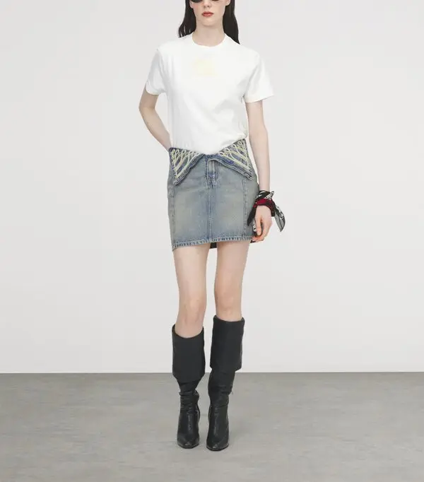 Alexander McQueen Embroidered Logo T-shirt