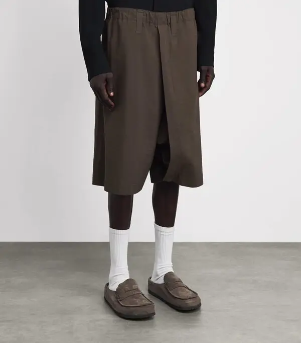 Issey Miyake Wide-leg Chino Shorts