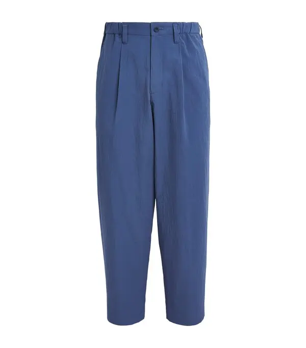 Issey Miyake Pleated Tailored Trousers - Blue