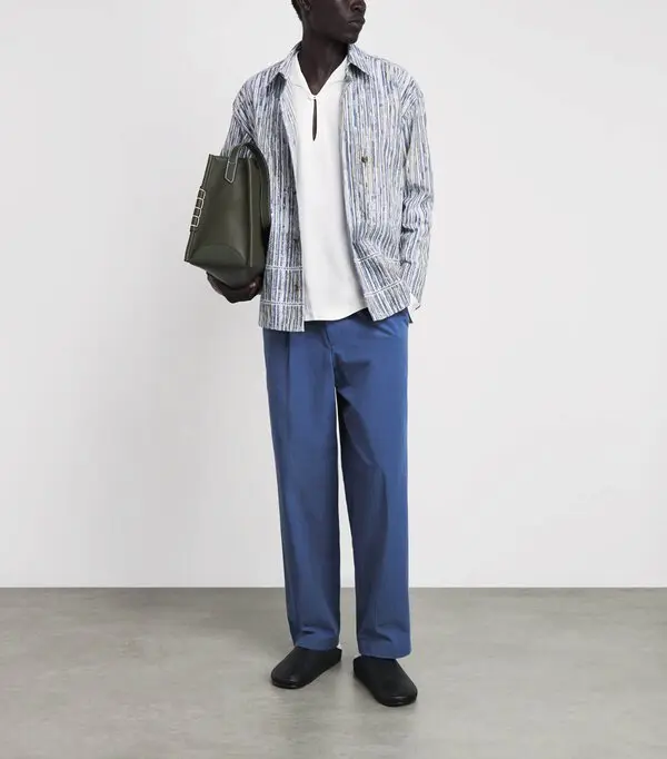 Issey Miyake Pleated Tailored Trousers