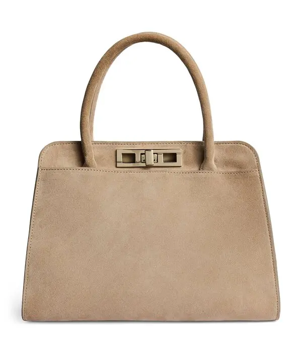 Fabiana Filippi Medium Suede Josephine Top-handle Bag - Green