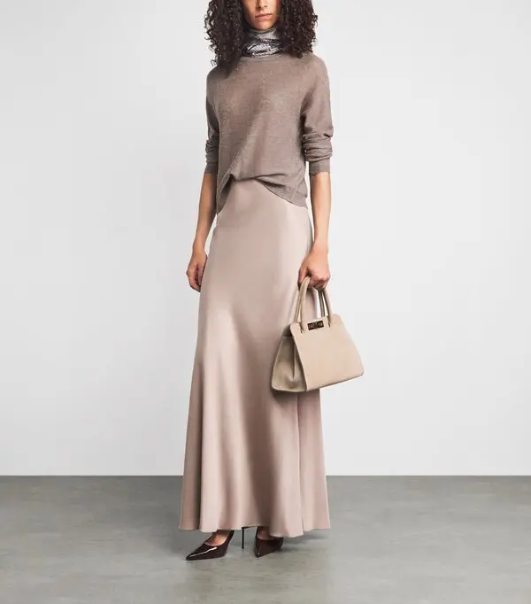 Fabiana Filippi Merino Wool-blend Embellished Sweater - Brown