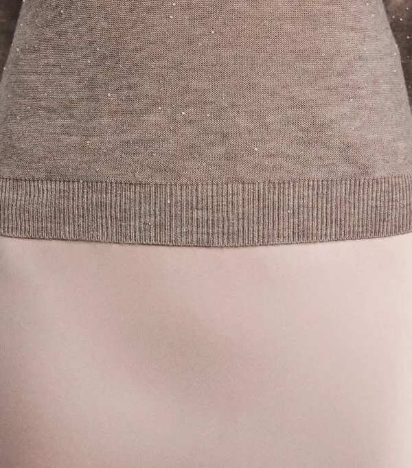 Fabiana Filippi Merino Wool-blend Embellished Sweater - Brown