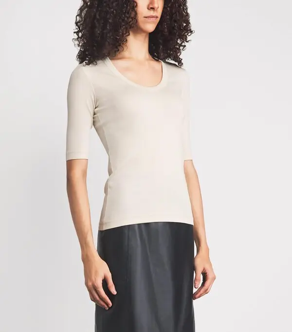 Fabiana Filippi Rib-knit Embellished Top