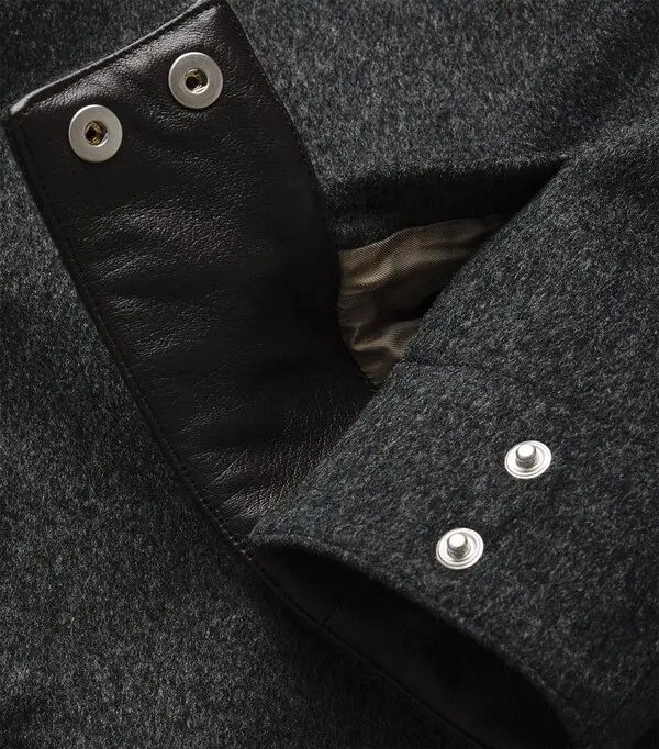 LARDINI Virgin Wool High Neck Jacket