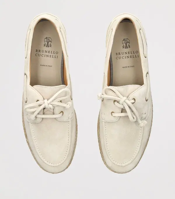 Brunello Cucinelli Linen Penny Loafer Espadrilles
