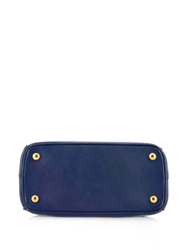 Prada Galleria Double Zip Saffiano Leather Small Tote Bag
