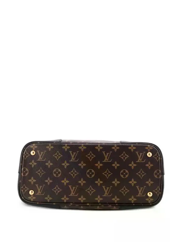LOUIS VUITTON Monogram Canvas And Leather Flandrin Tote Bag - Black