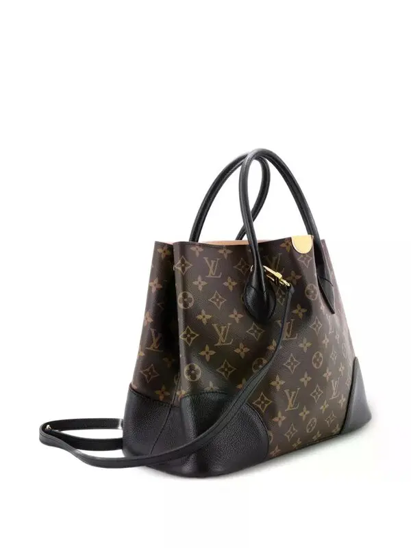 LOUIS VUITTON Monogram Canvas And Leather Flandrin Tote Bag - Black